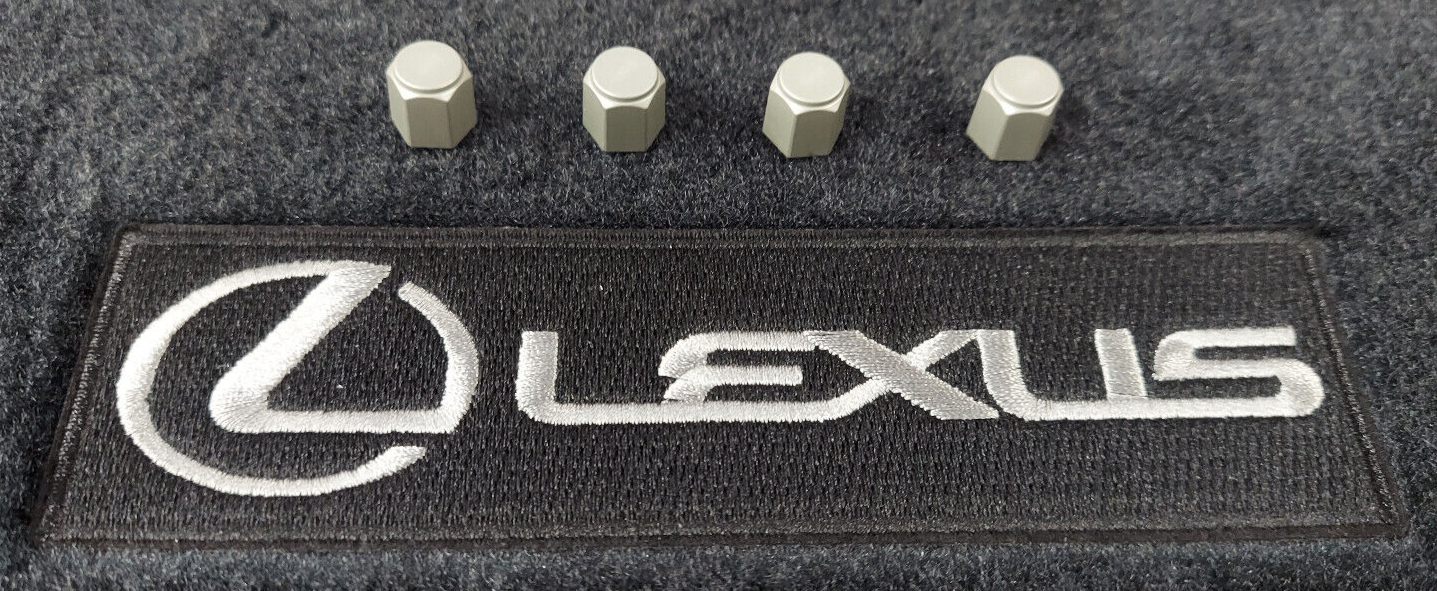 Plastic Lexus 1997-2025 OEM Genuine Tire Valve Stem Caps Silver/Gray ...