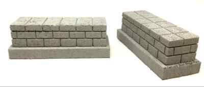 MrTrain O Scale Short Bridge Piers | Gray | Model Railroad | eBay