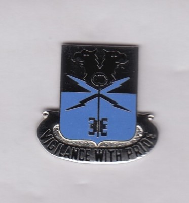 US ARMY 533rd MILITARY INTELLIGENCE BN MI LRSD crest DUI badge c/b G-23 ...
