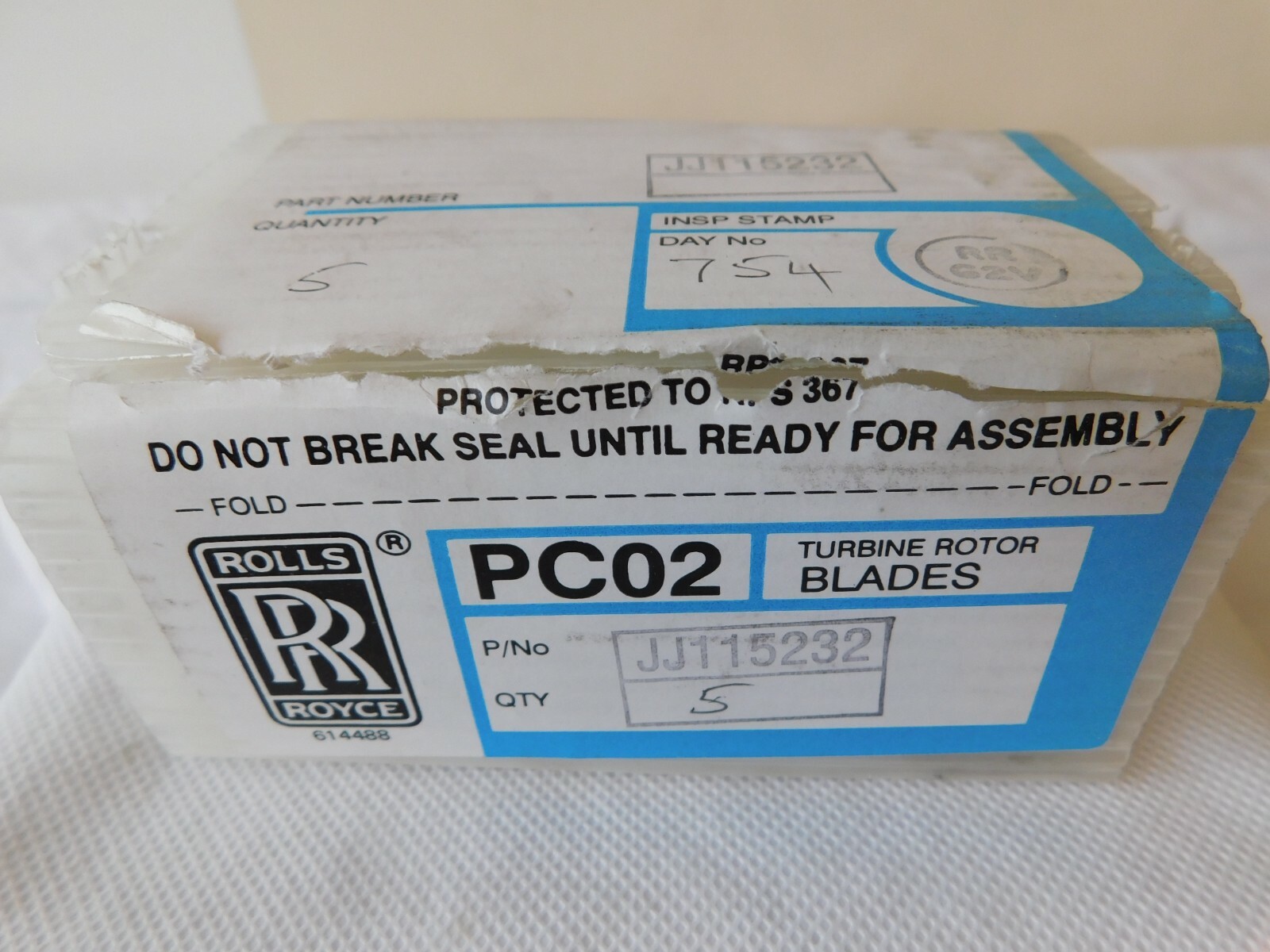 Tornado Aircraft RB199 Jet Engine High Pressure Turbine Rotor Blade ...