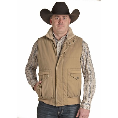 Powder River Outfitters Men's Solid Concealed Carry Tan Vest 98-1027-27 ...