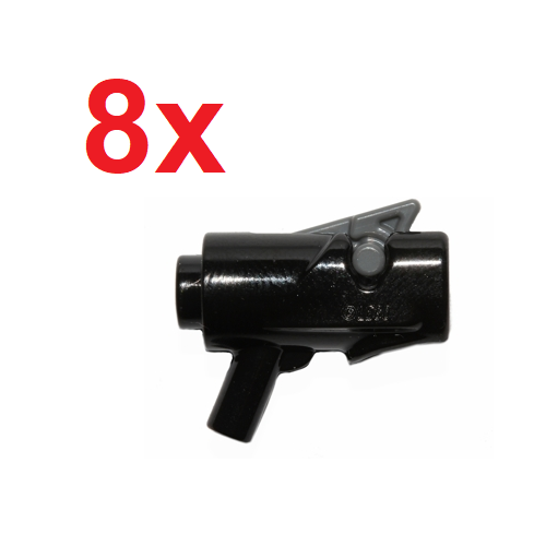 LEGO Star Wars PARTS - (8) Black Minifigure Weapon Gun Stud Shooter ...