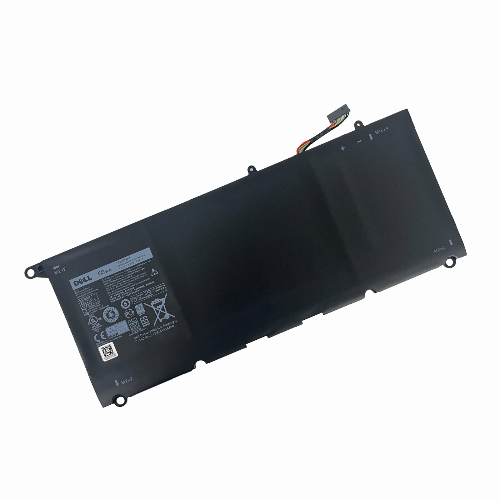 Genuine 60Wh 7.6V PW23Y Battery For Dell XPS 13 9360 0RNP72 0TP1GT ...