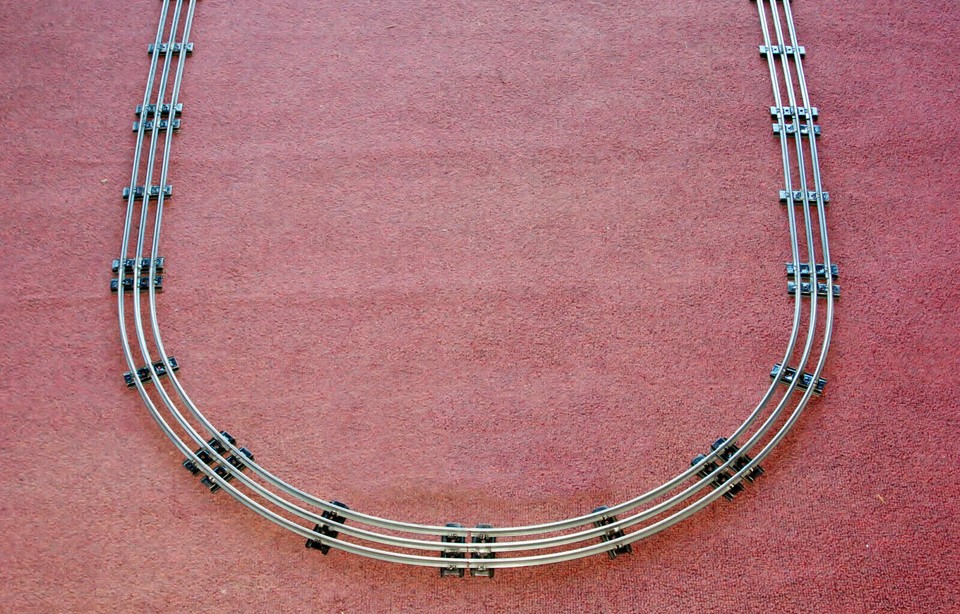 Lionel O Gauge 3 Rail Track , Layout, Cleaned, 14 Pieces , For O O-27 ...