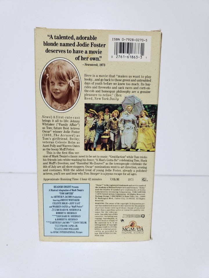 Tom Sawyer (VHS, 1996) 27616186331| eBay