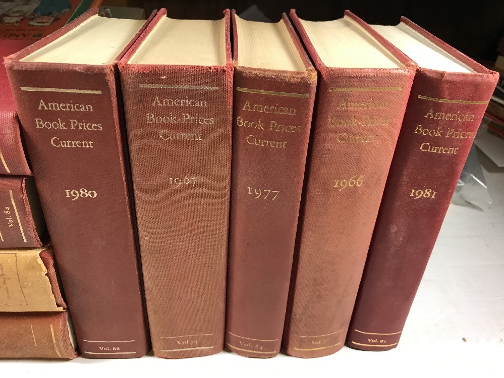 American Book Prices Current~9 Vol~1953-1981 | eBay