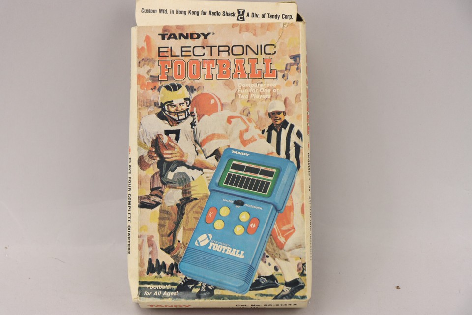Lot of 5 VTG Handheld Electronic Games Tandy & Mattel w/Boxes Football+ ...