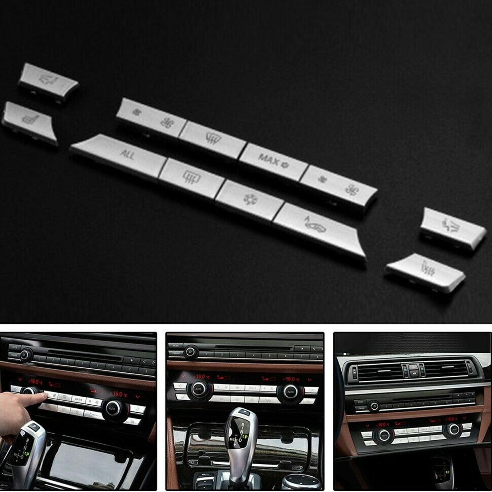 Replace Console Air Conditioner Buttons Trim For BMW F10 F11/F06 F01 ...