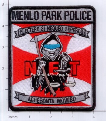 California - Menlo Park Narcotics Enforcement Team Police Patch | eBay