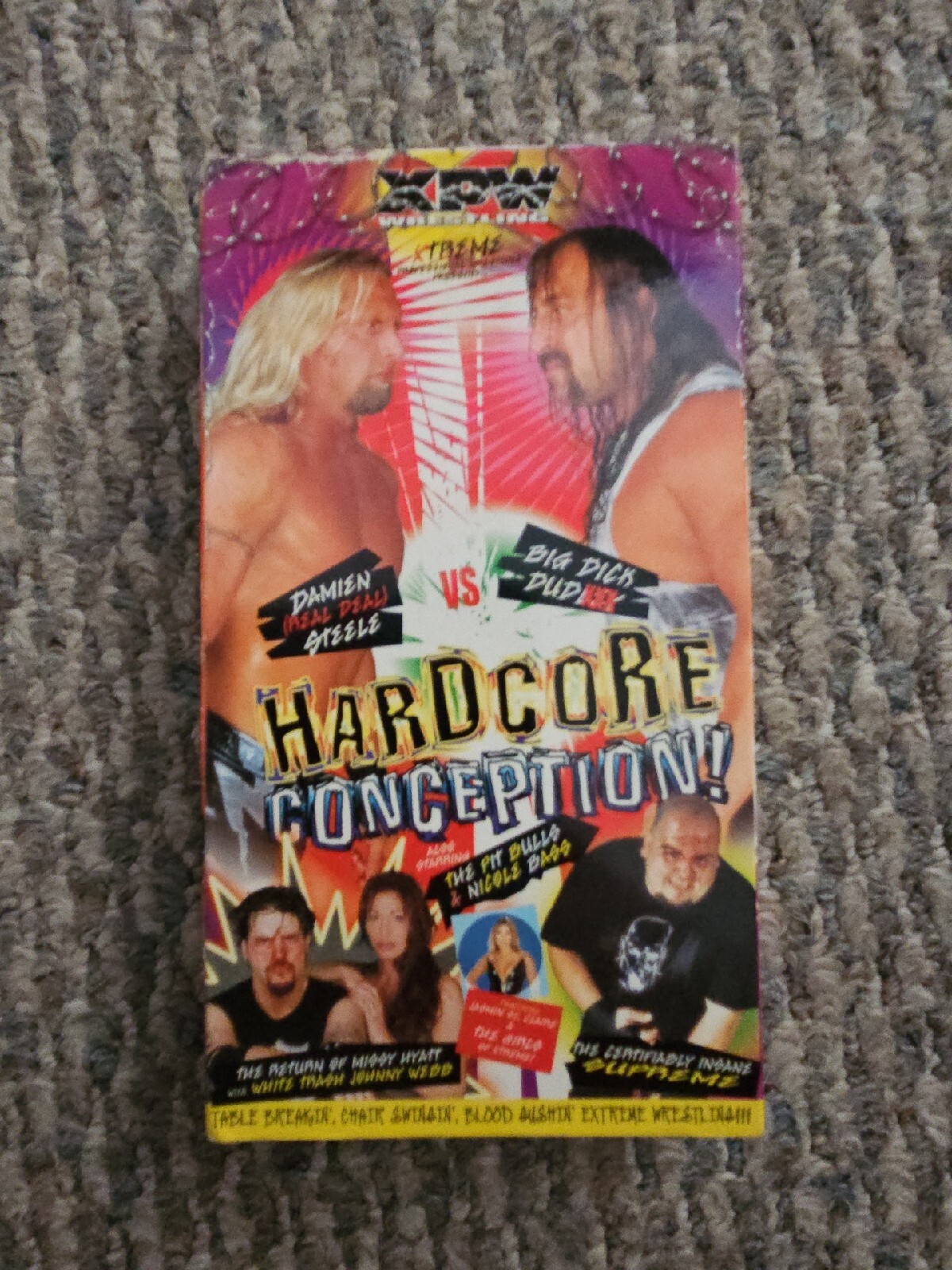 XPW Wrestling Hardcore Conception VHS Damien Steele Big Dick RPv99 ECW ...