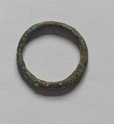 Celtic - Ancient Celtic Bronze Ring Proto Money