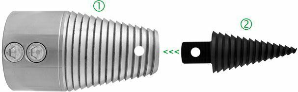 Quality Steel Screw Log Wood Splitter - Auger Cones - 100mm | eBay