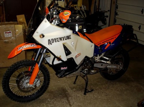 40L Clear Long Range Fuel Tank Fit KTM 990 Safari Petrol Gas | eBay