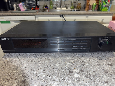 Sony FM Stereo FM-AM Tuner ST-JX295/ Tested Works With Cables | eBay