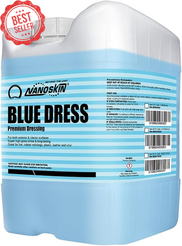 Blue Dress 5 Gal Sprayable Dressing 640oz Interior Exterior Tire Vinyl ...