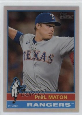 2025 Topps Heritage High Number Chrome Refractor Phil Maton #567 2g8 | eBay