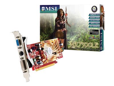 MSI NVIDIA GeForce 7300 LE (NX7300LE-TD128E) 128MB DDR2 SDRAM PCI ...