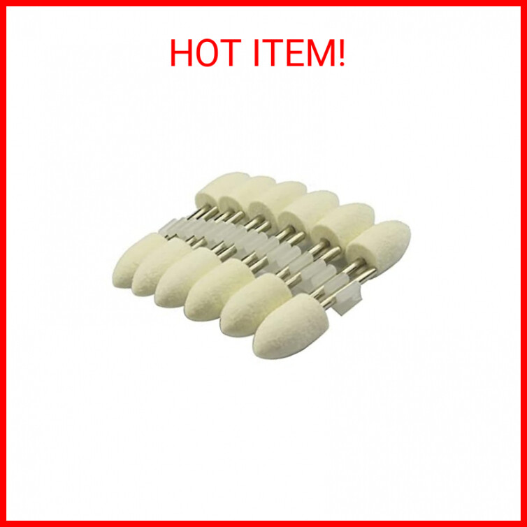 12 mm Wool Felt Polishing Bits, Felt Buffing Tips for Dremel Rotary ...