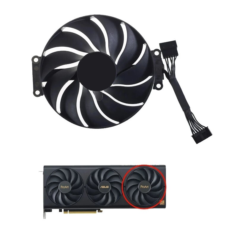 Asus ProArt GeForce RTX 4060, 4070, 4080 (Ti) GPU Cooling Fan ...
