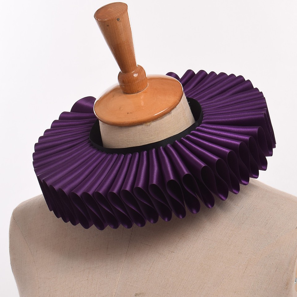 Renaissance Ruff Collar Victorian Ruffle Collar Halloween Neck Ruff ...