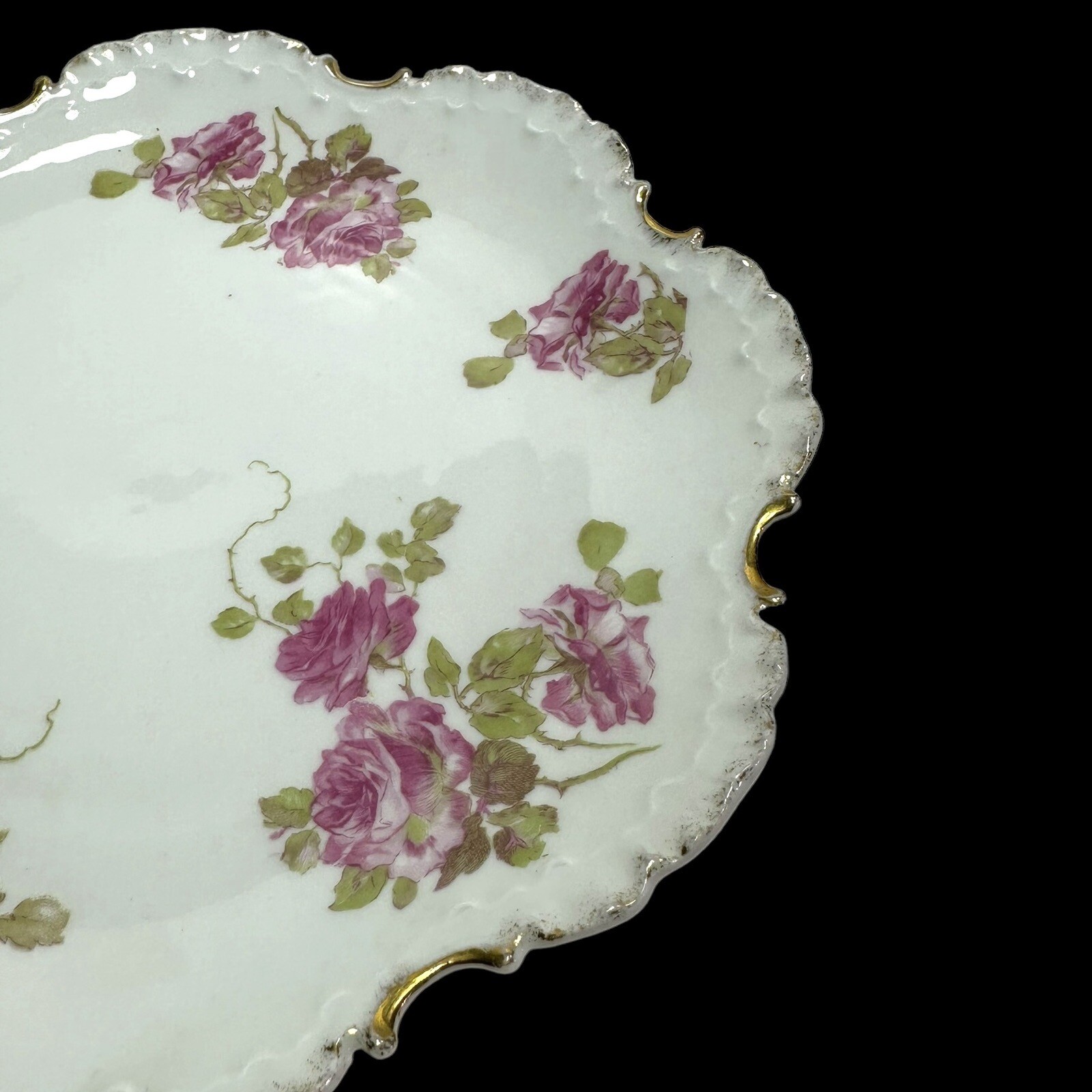 Bavaria Rosenthal Monbijou Antique Scalloped Hand Painted Porcelain ...