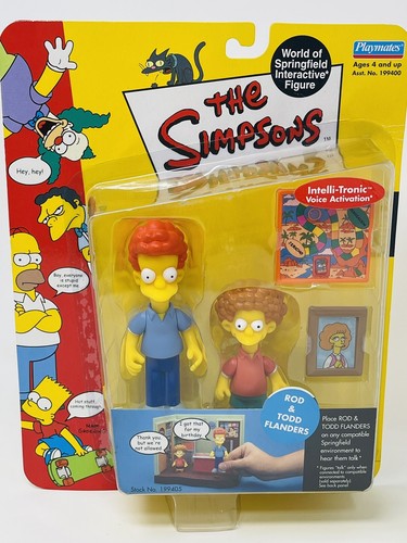 The Simpsons World of Springfield Rod and Todd Flanders Playmates ...