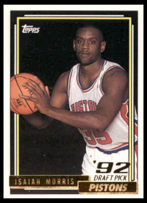 1992 Topps #386 Isaiah Morris Detroit Pistons Basketball Card | eBay