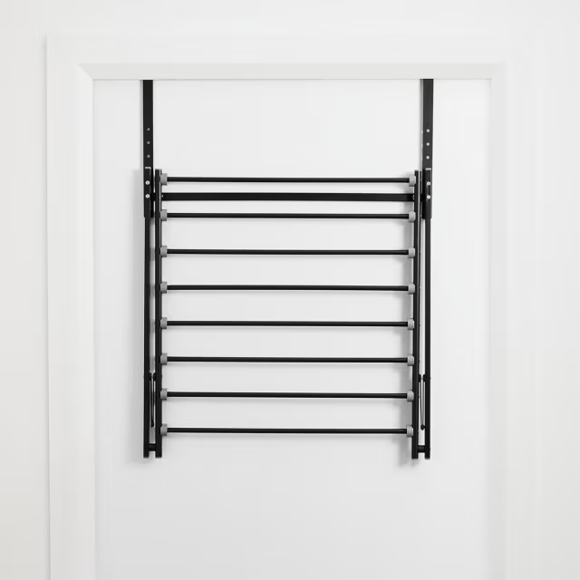 Over Door Clothes Airer Drying Rack Indoor Laundry Hanger Dryer Line ...