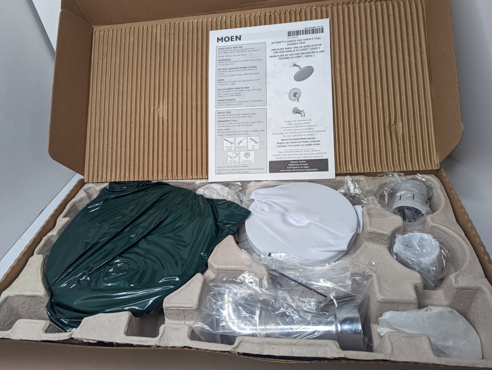 Moen UT3363EP Cia M-CORE 3 Port Tub and Shower Trim set, Chrome | eBay