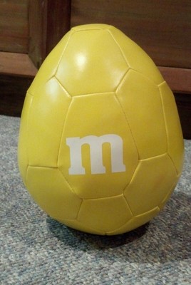 M&M MARS M-Ball Soccer Ball Promotional Yellow 9.5" Tall 23 ...