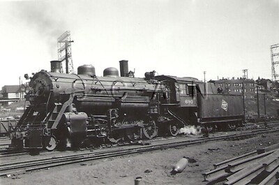 Org Vintage Large Train 1940s Railroad Photo- Steam Engine #690 ...