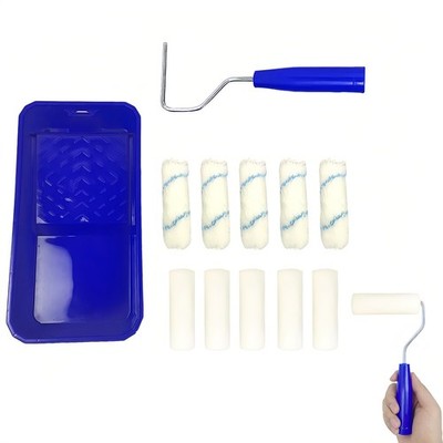 Small Paint Roller Kit with Smooth Finishes High-Density Foam Rollers ...