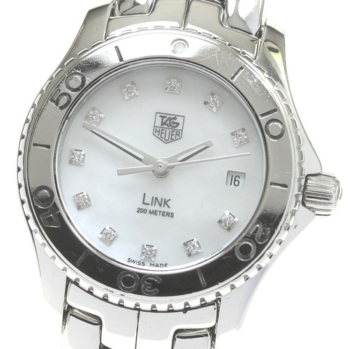 Tag Heuer Link WJ1319-0 Diamond Quartz Women’s SS White Shell Dial | eBay