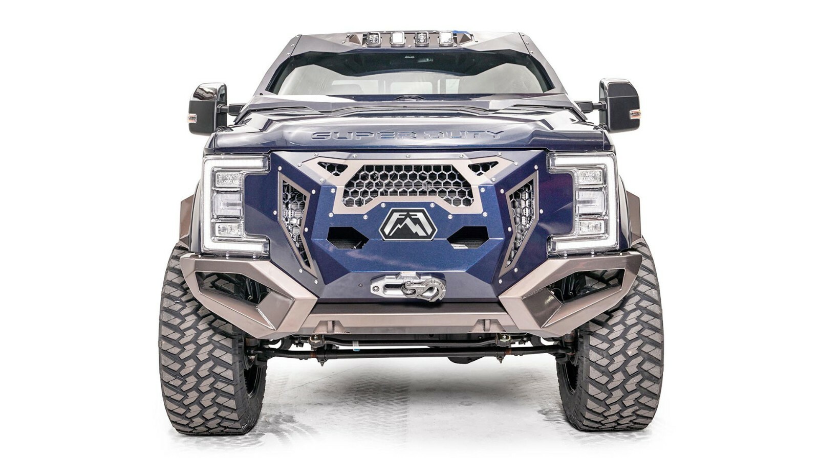 Fab Fours Black Grumper Truck Bumper for 17-19 F-350 / F-450 / F-550 ...