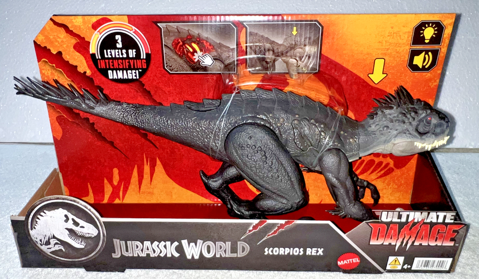 JURASSIC WORLD ULTIMATE DAMAGE SCORPIOS REX **NEW RELEASE** | eBay