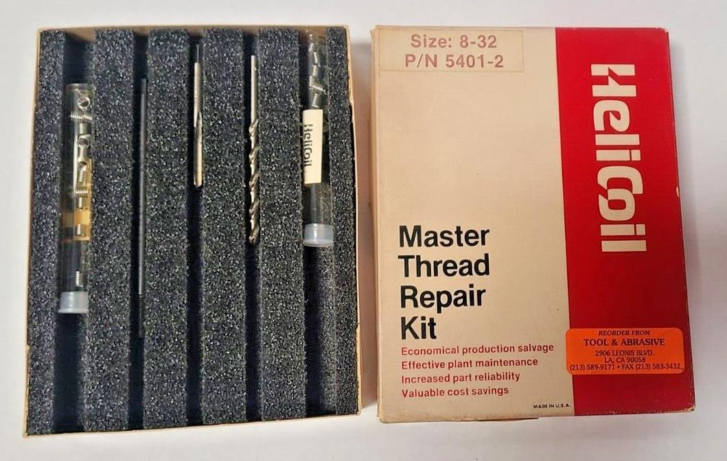 HELI-COIL Master Thread Repair Kit Size 8-32 5401-2 | eBay