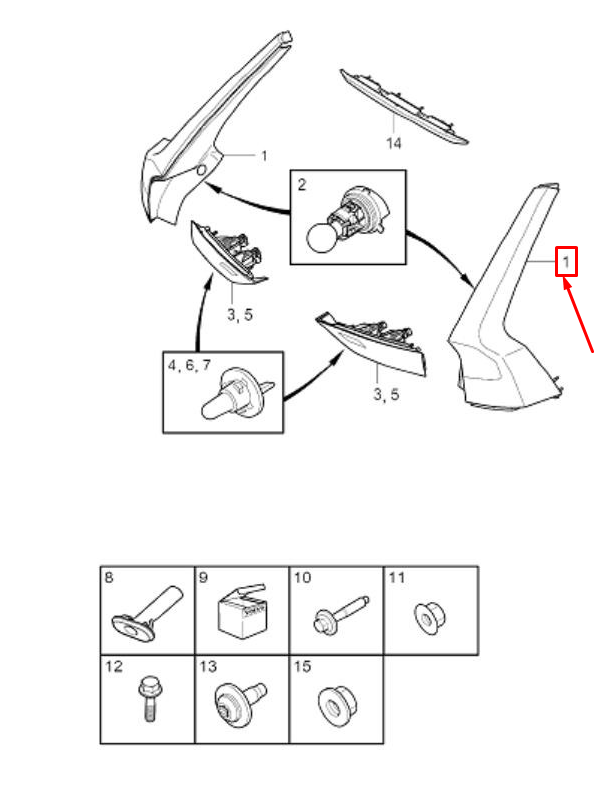 VOLVO V90 II MK2 Rear Left Taillight 32293876 NEW GENUINE | eBay UK