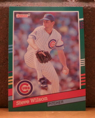 DONRUSS 1991 BASEBALL CARD STEVE WILSON CHICAGO CUBS PITCHER | eBay
