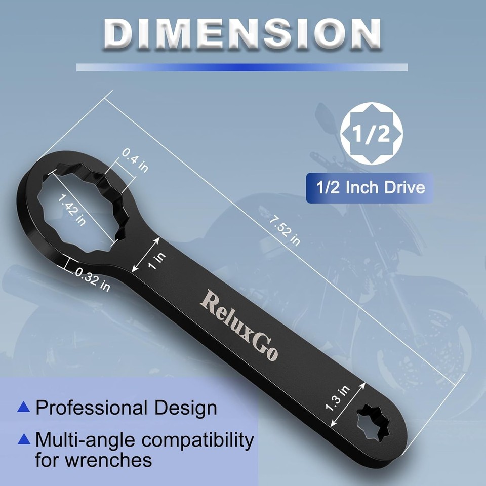 Rear Axle Wrench 36Mm, Rear Wheel Axle Torque Wrench Hand Tool 36Mm for ...