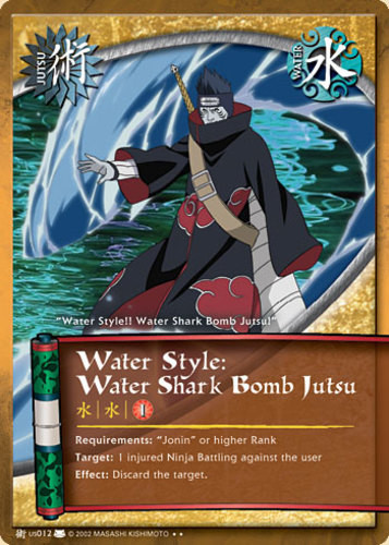 Water Style: Water Shark Bomb Jutsu - J-US012 - Rare - 1st Edition ...