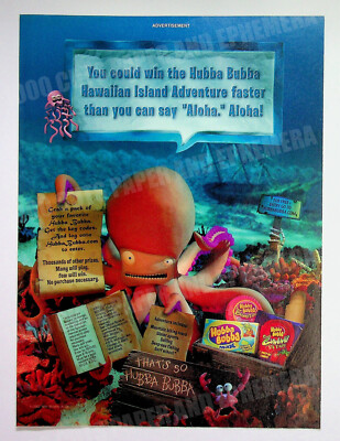 Hubba Bubba Max Bubble Gum Wrigley's 2007 Octopus Trade Print Magazine ...