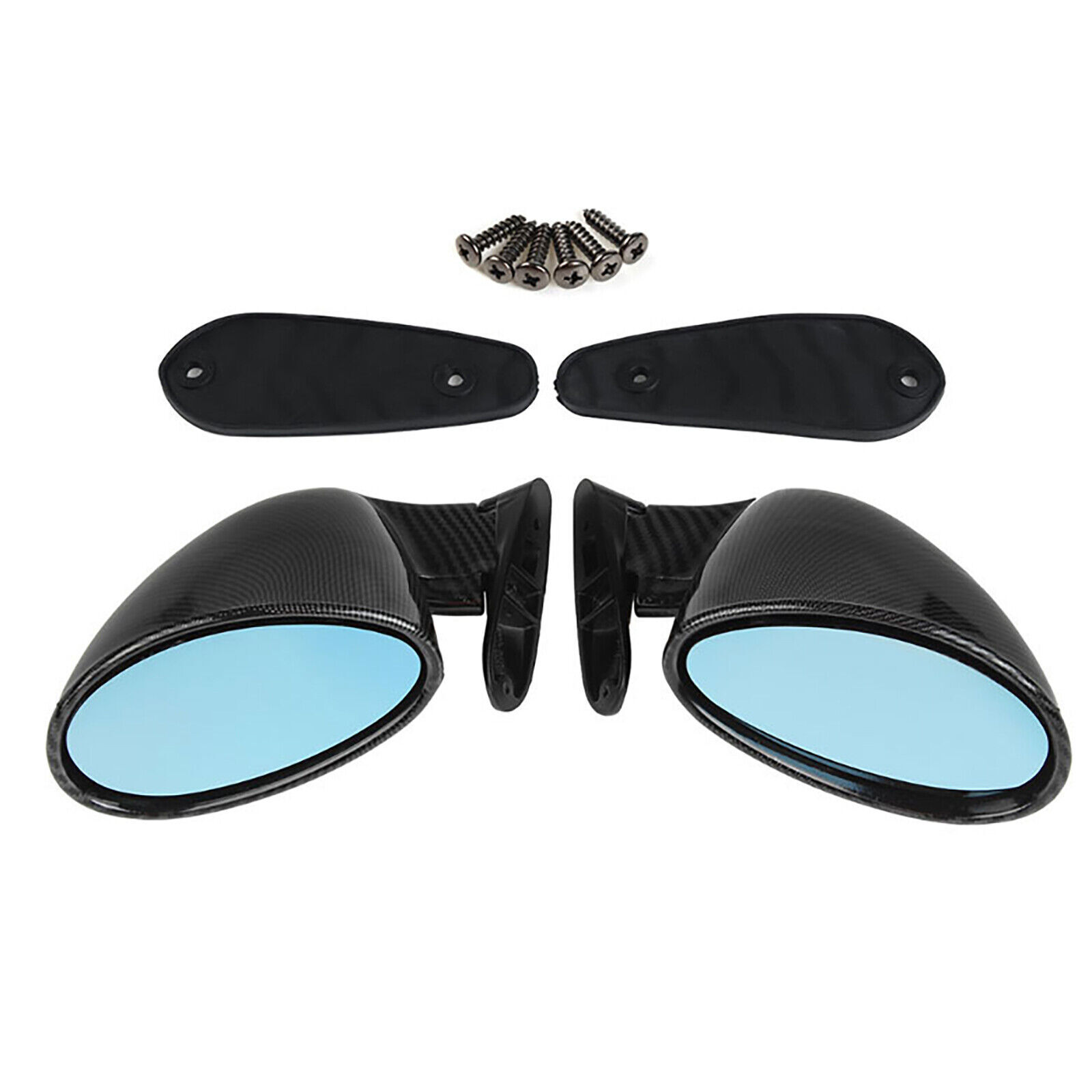 F1 Style 2Pcs/Set Racing Car Side Wing Rear View Mirrors Carbon Fiber ...