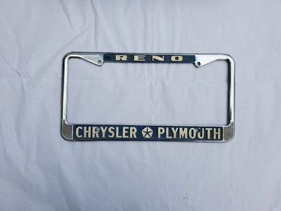 Reno Chrysler, Plymouth Nevada License Plate Frame | eBay