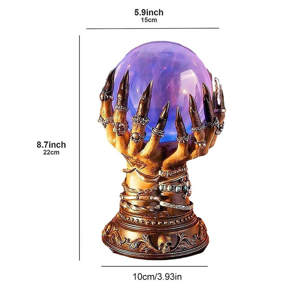 Halloween Crystal Ball Witch Celestial Crystal Ball Flashing Crystal | eBay