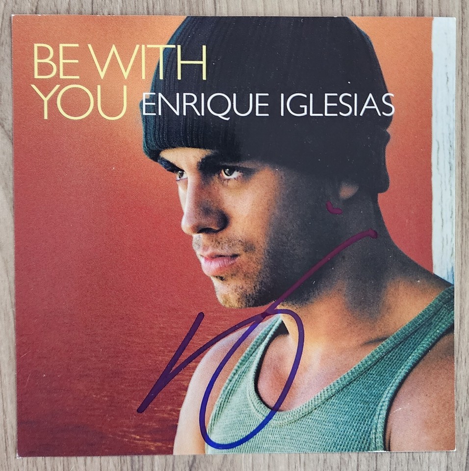 Enrique Iglesias Signed Be With You CD Insert Booklet Singer Songwriter ...