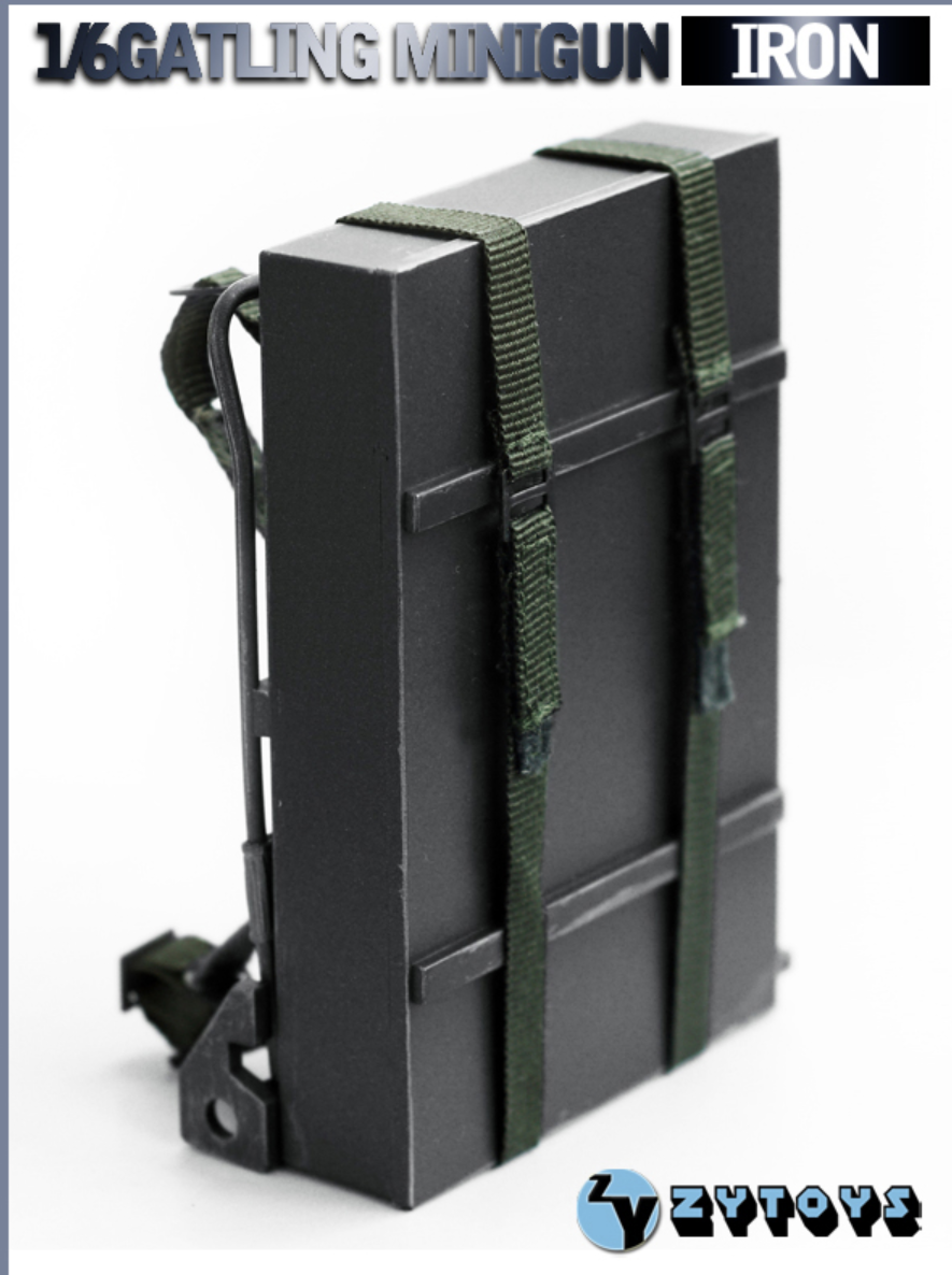 1/6 M134 Heavy Machine Gun Gatling 8018 Minigun Bullet Box TERMINATOR T ...