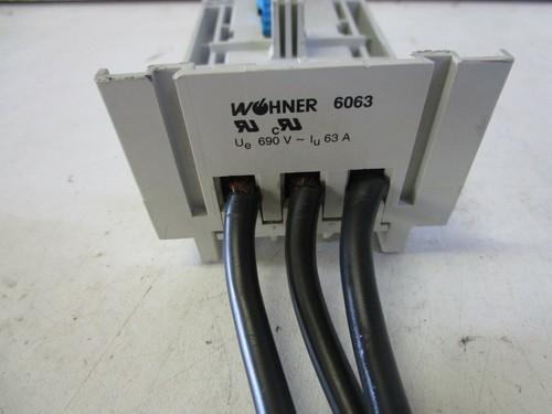 WOHNER 6063 BUS BAR CONNECTOR BLOCK - USED - FREE SHIPPING | eBay