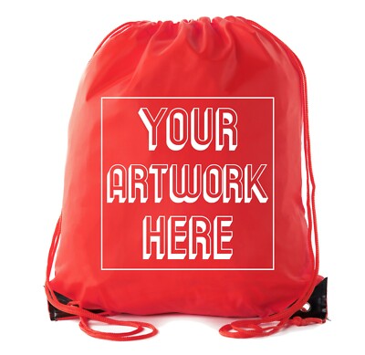Drawstring Backpack Cinch Bags, Pull String Bags, Custom Adult ...