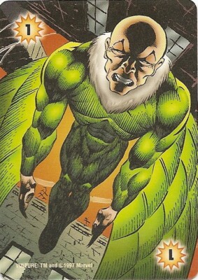 Marvel OVERPOWER Level 1 ENERGY POWER CARD - Vulture - Monumental | eBay
