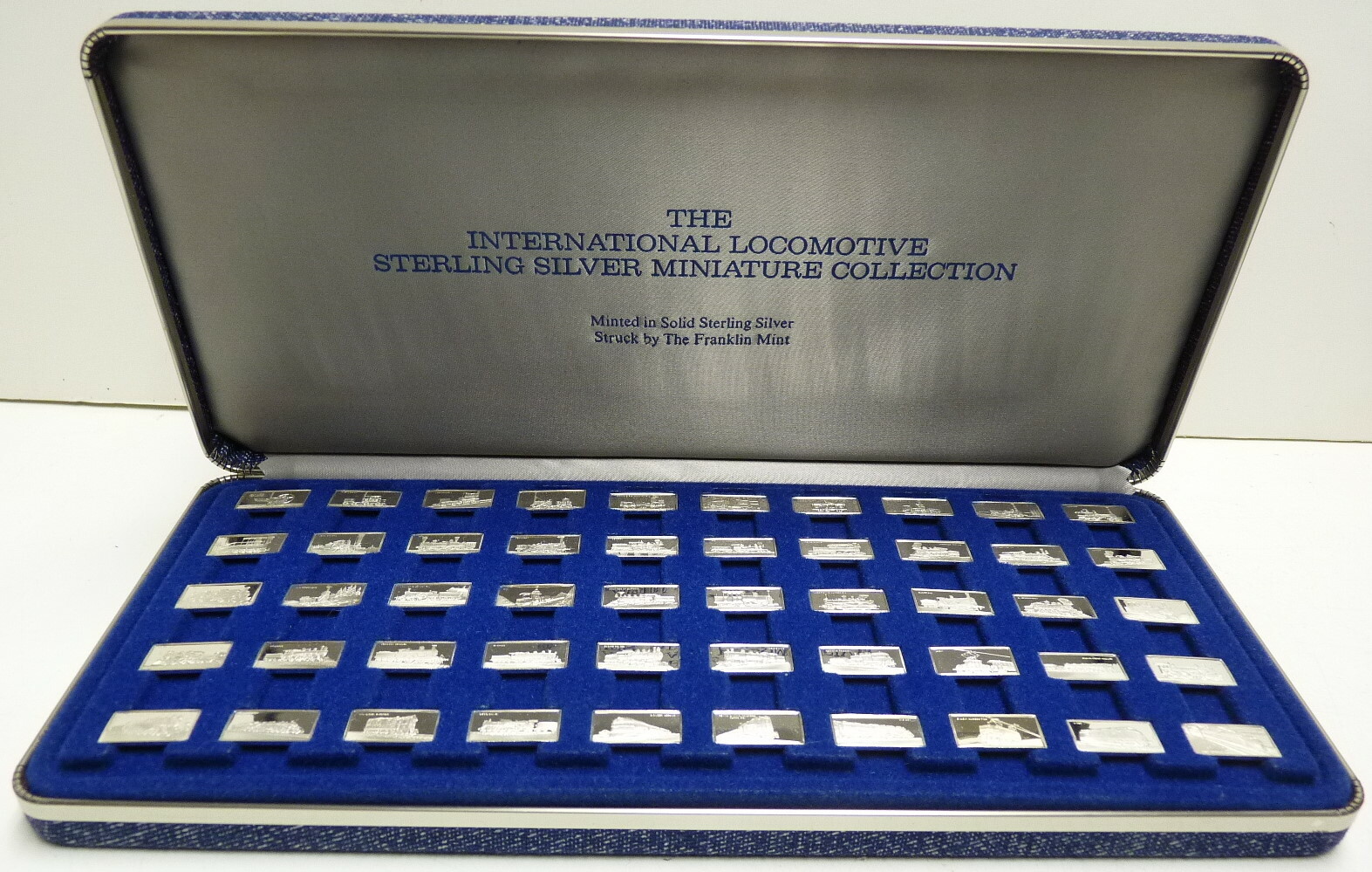 The Franklin Mint Sterling Silver International Locomotive Miniature ...